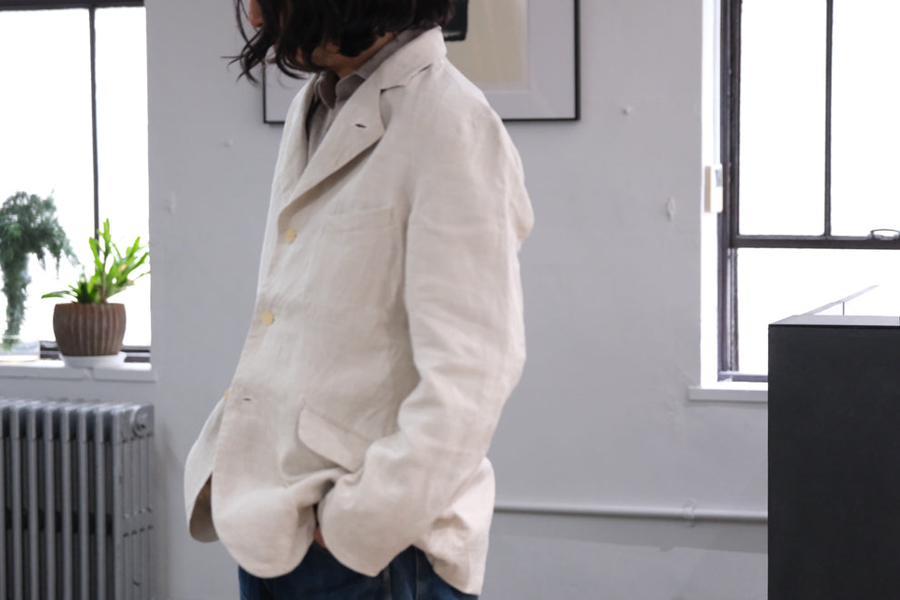 Chez VIDALENC / JACKET PHIL LINES / ANTIC LINEN – Lister