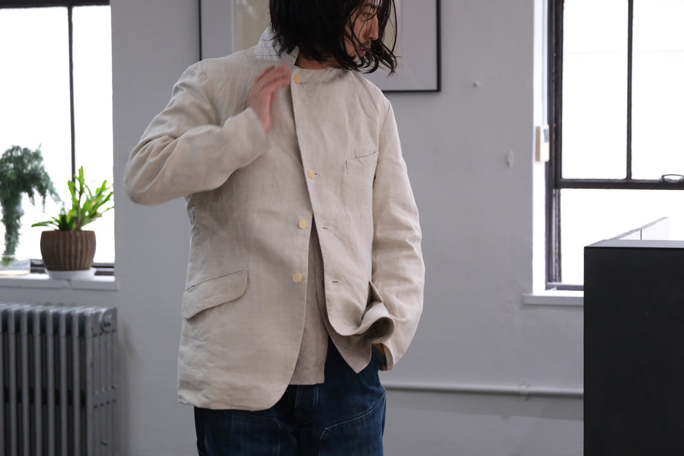 Chez VIDALENC / JACKET PHIL LINES / ANTIC LINEN – Lister