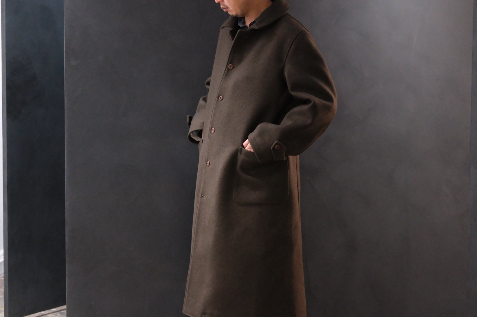 The 2 Monkeys / Long-A Wool Over Coat (TM03434) LODEN – Lister