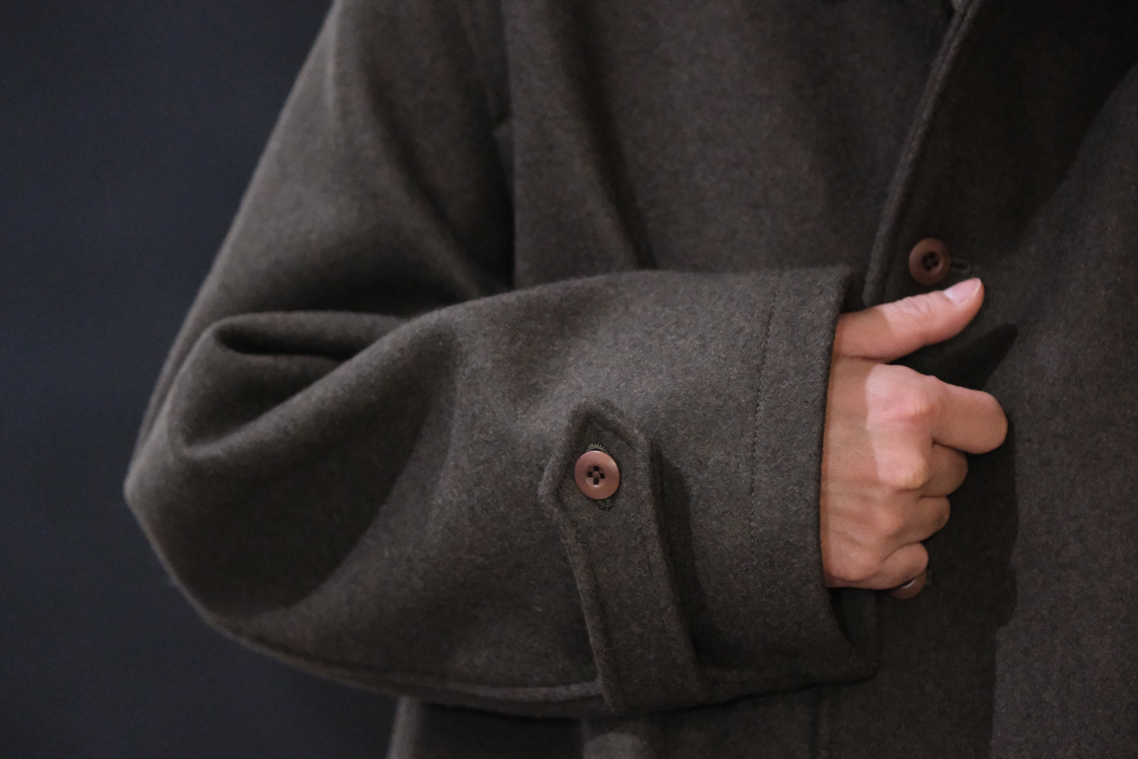 The 2 Monkeys / Long-A Wool Over Coat (TM03434) LODEN – Lister